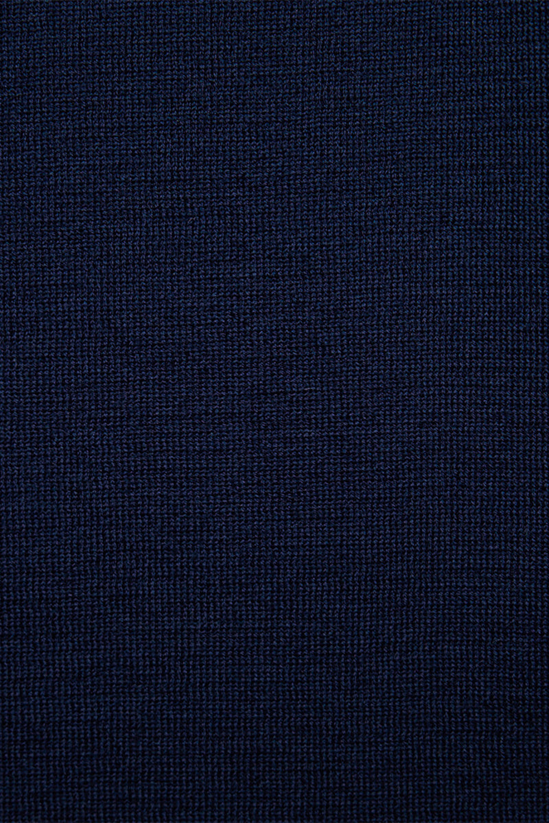 Heavy weight blue L/S polo