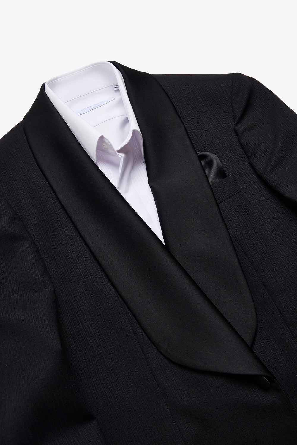 Shawn blazer - Wool in black with surface interest