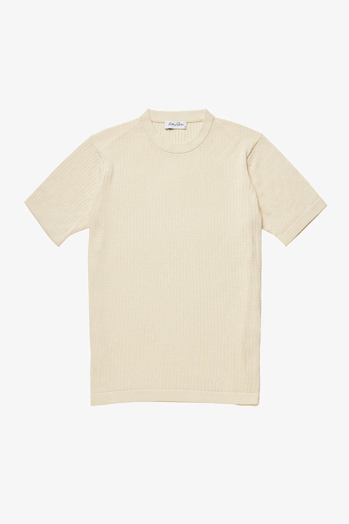 Braided Knit Tee - Cream